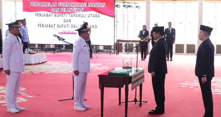 Penjabat (Pj) Gubernur Sumatera Utara (Gubsu), Hassanudin Resmi Melantik Dr. Dimposma Sihombing ...