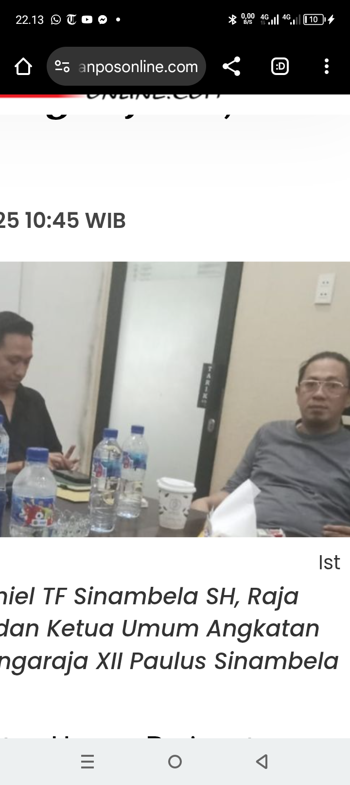 Cicit Raja Sisingamgaraja XII Raja Julio Sinambela Dan Ketua DPP AMS ...